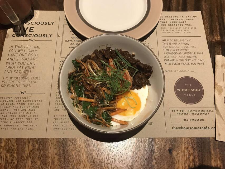 Menu at The Wholesome Table Salcedo restaurant, Makati, Salcedo Village