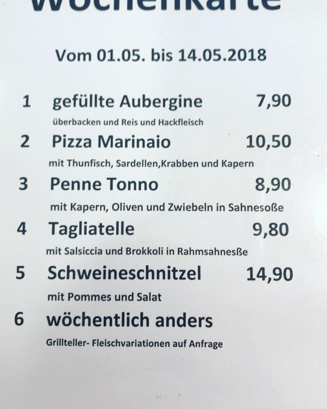 Speisekarte von Da Michele pizza, Alfter