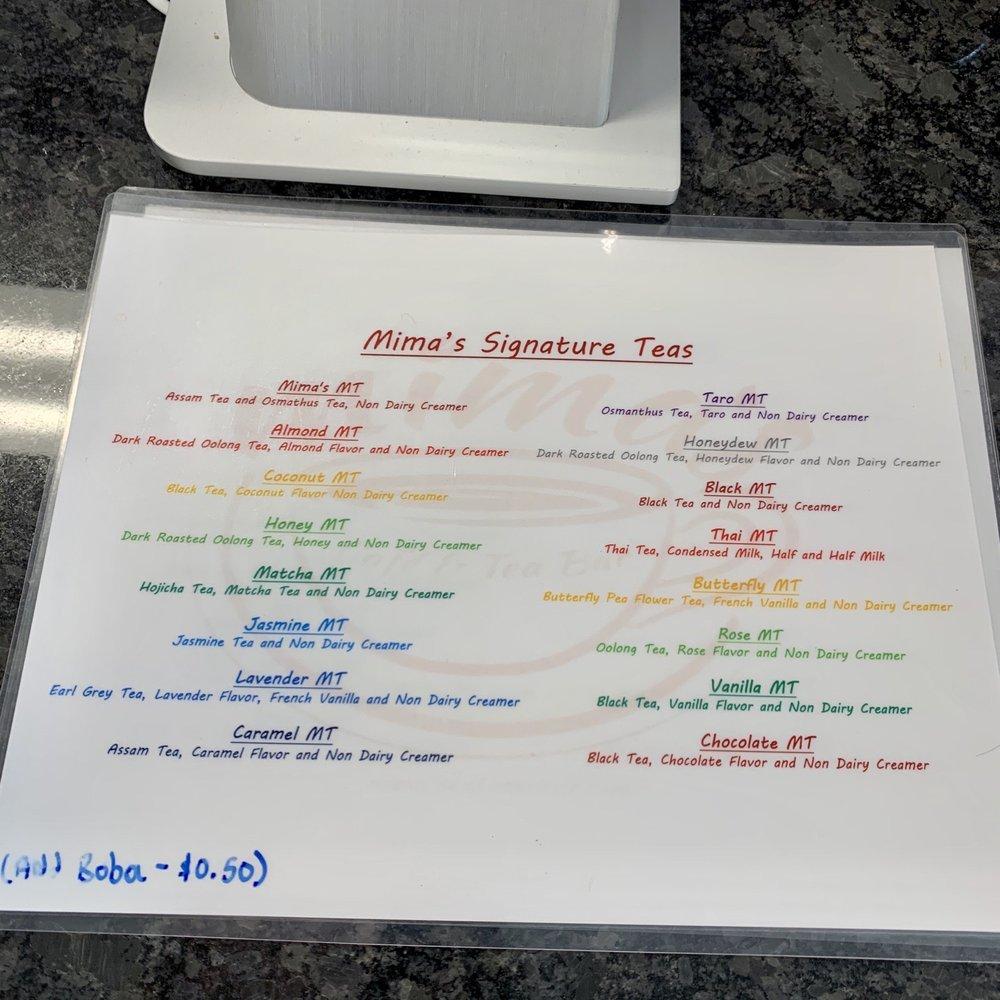 Menu at Mima's Cafe & Tea Bar Indialantic, Indialantic