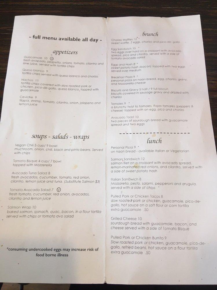 Menu at The Mockingbird Lounge pub & bar, Kansas City