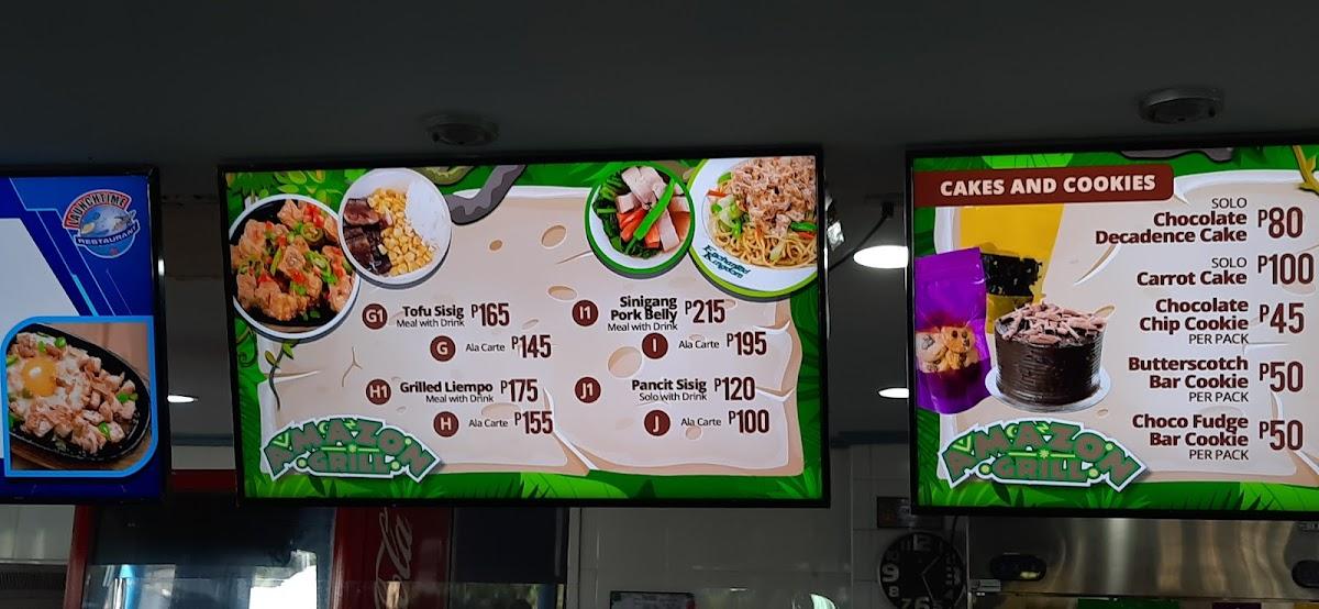 Menu at Amazon Grill Launch Time Restaurant, Santa Rosa