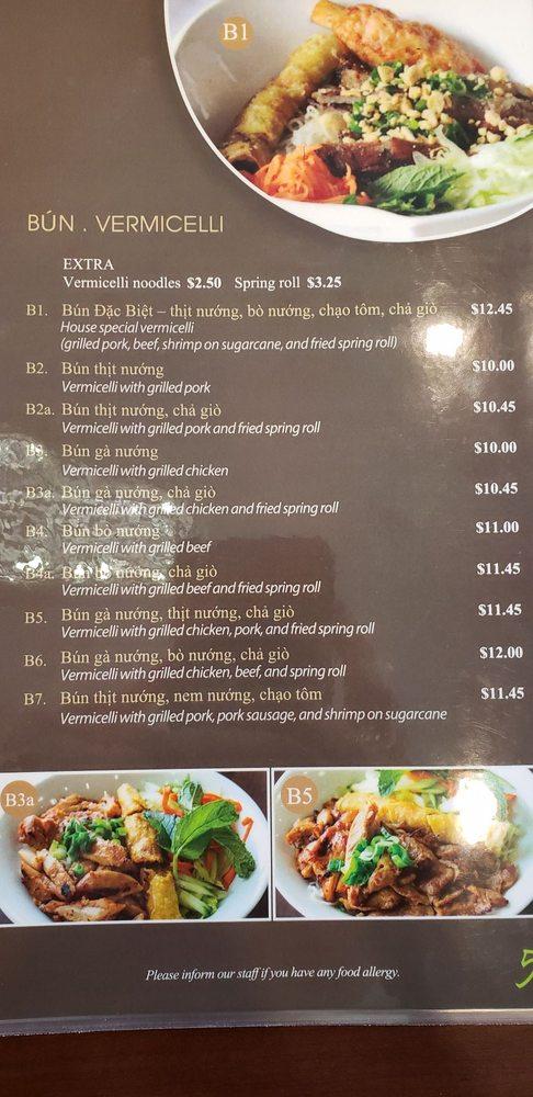 Menu at Pho Metro Vaughan restaurant, Vaughan