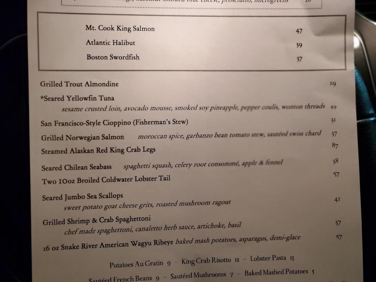 Menu at Bodean restaurant, Tulsa, E 51st St