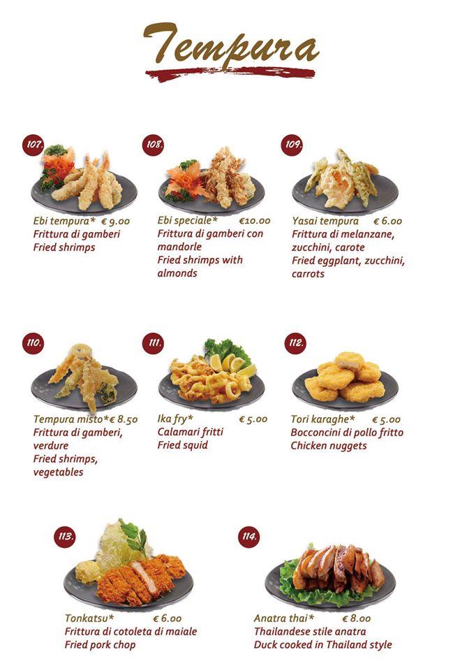 Menu at Old Chengdu Sichuan Restaurant, Rome