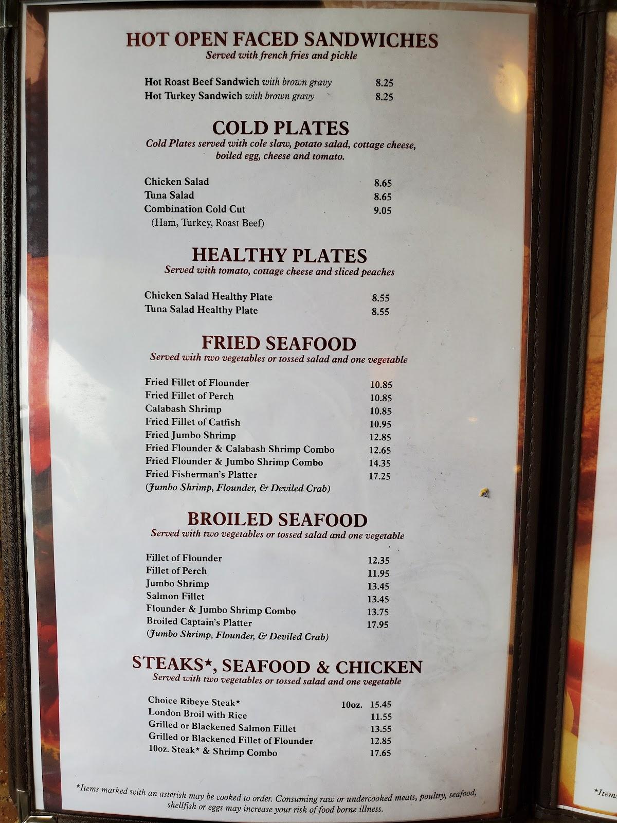 Menu at Rock Hill Diner restaurant, Rock Hill, Cherry Rd