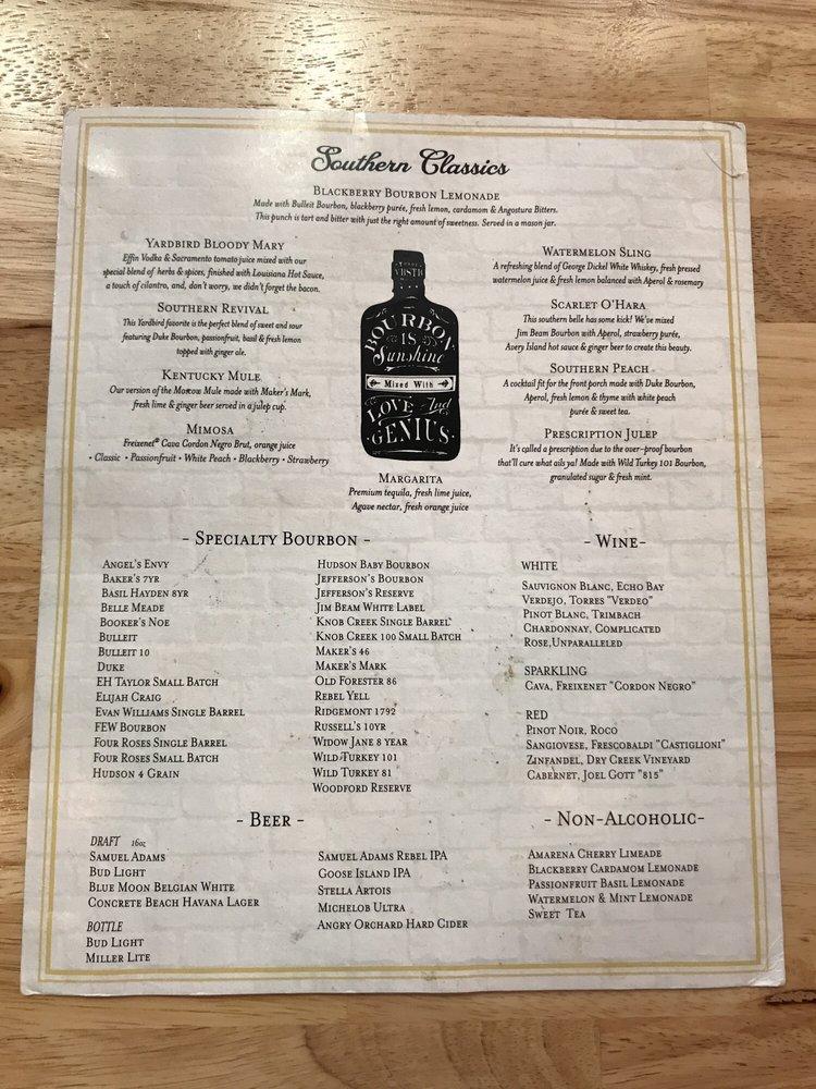 Menu at Spring Chicken - Miami International Airport restaurant, Miami