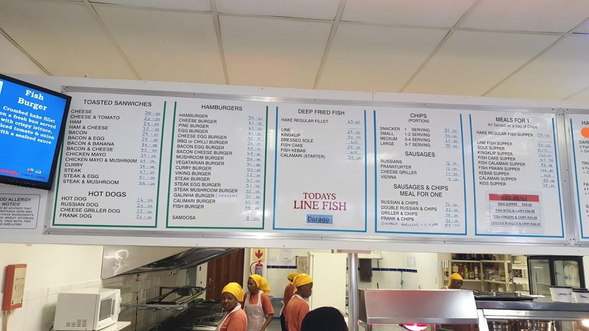 Menu at Two Vikings Doonside restaurant, Amanzimtoti