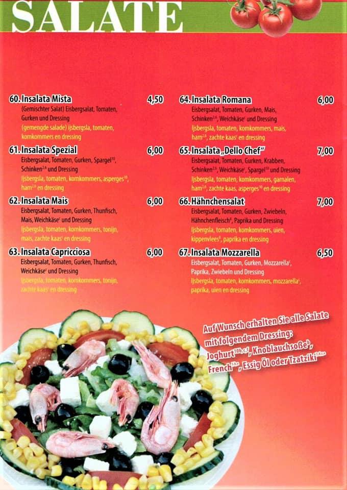 Menu at Antalya pizzeria, Bad Bentheim, Gildehauser Str. 21