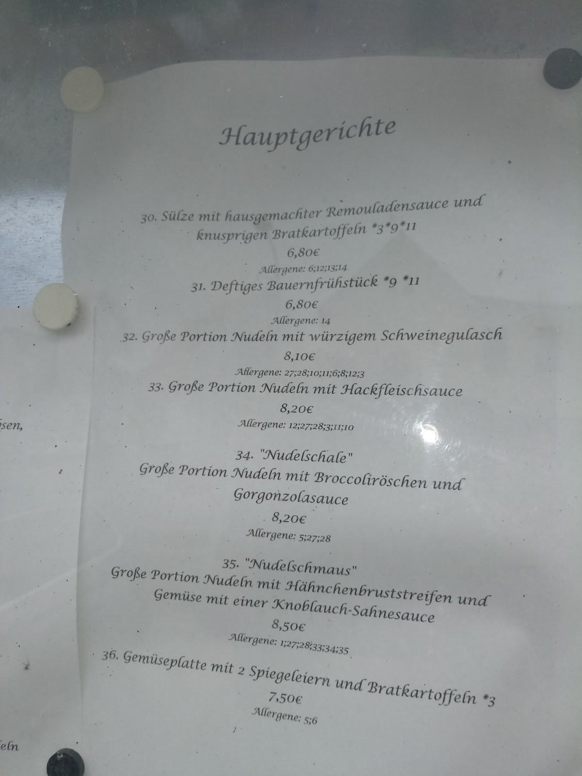 Speisekarte von Fernfahrers Ruh restaurant, Groß Kreutz (Havel)