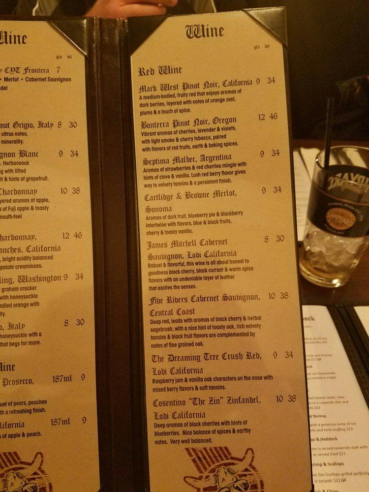 Menu at Old School Bar & Grill, Windham