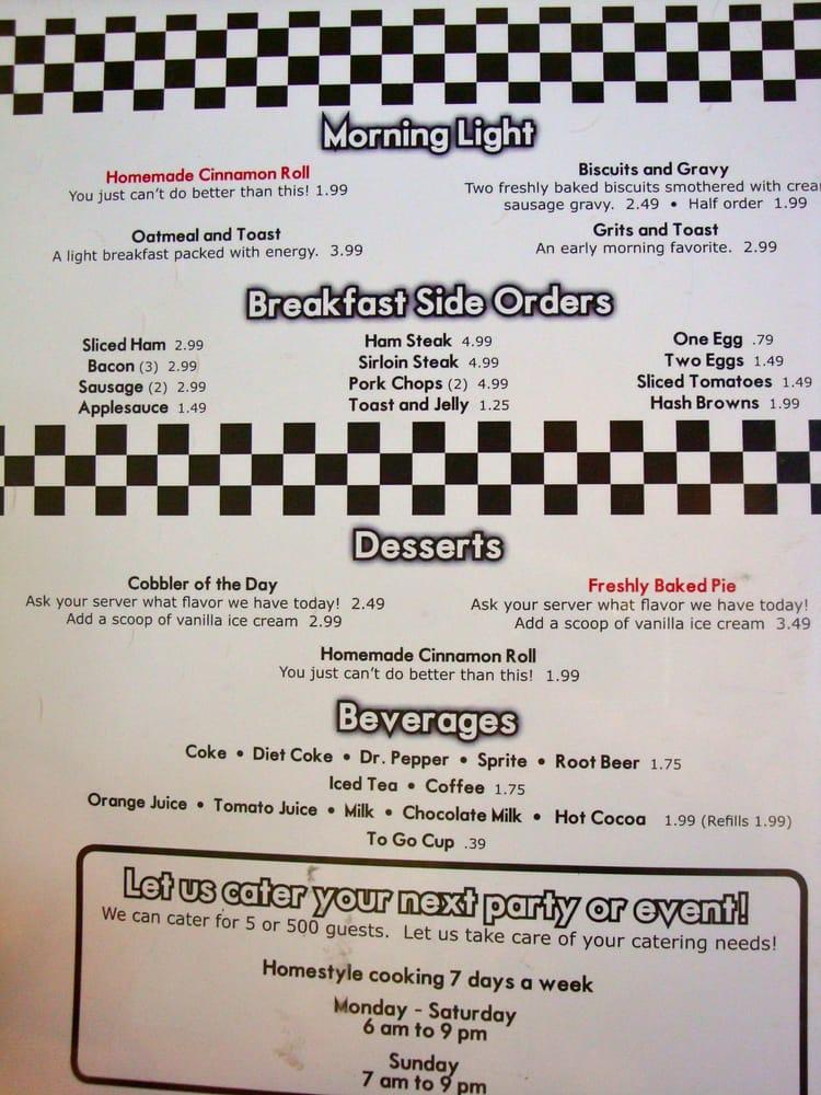 Menu at Freeway Cafe #1, Tulsa, 465 S Sheridan Rd