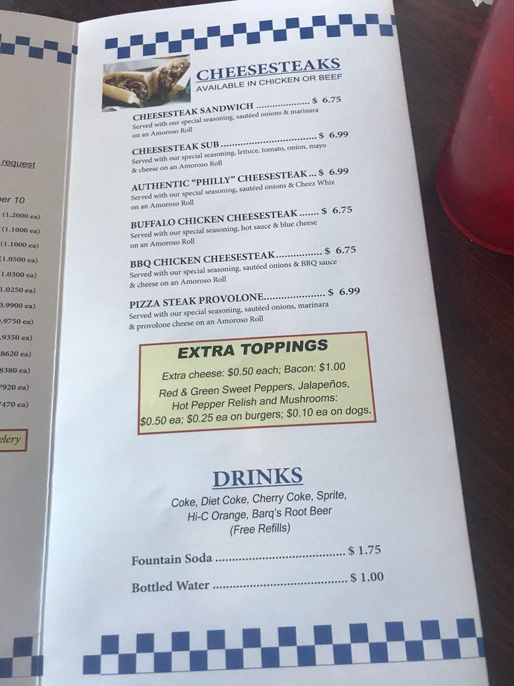 Menu at Joe's Famous Wings & Wieners fast food, Leacock-Leola-Bareville