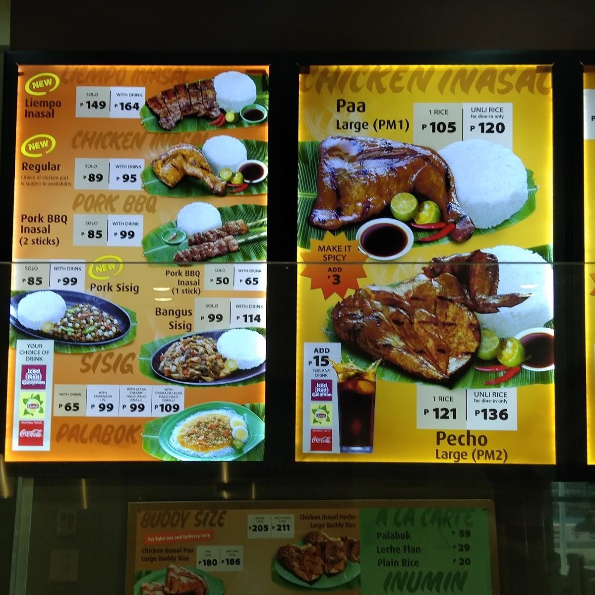 Menu at Mang Inasal - SM Cubao restaurant, Quezon City, SM Cubao Bldg ...