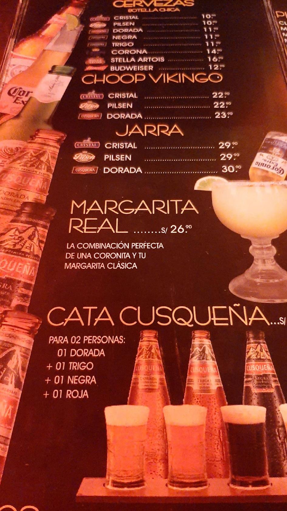 Carta del restaurante Rústica Mall Del Sur, San Juan del Miraflores