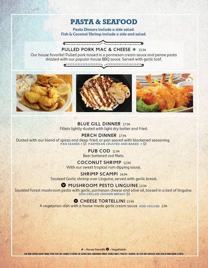 Menu at Grille 44 pub & bar, Bear Lake