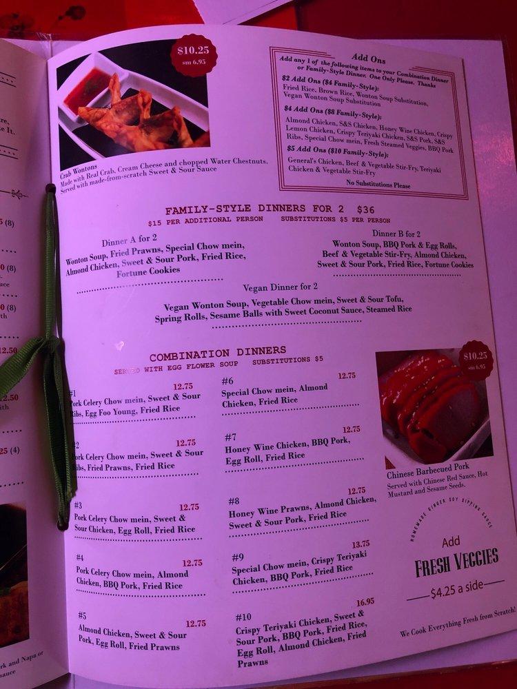 Menu at Red Dragon Chinese Delivery restaurant, Spokane, W 3rd Ave