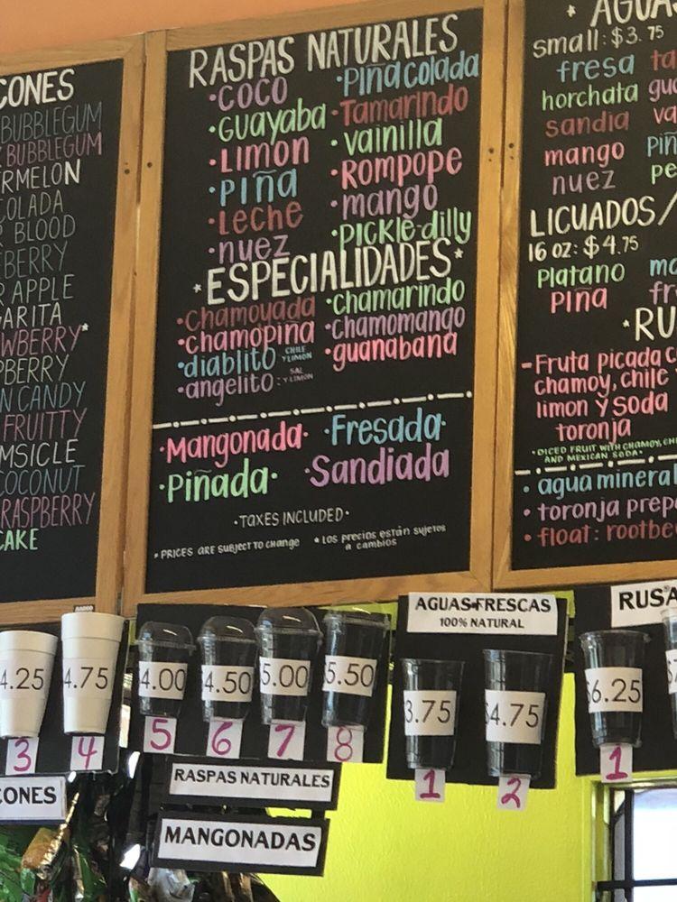Menu at Refresqueria La Bahia desserts, Baytown