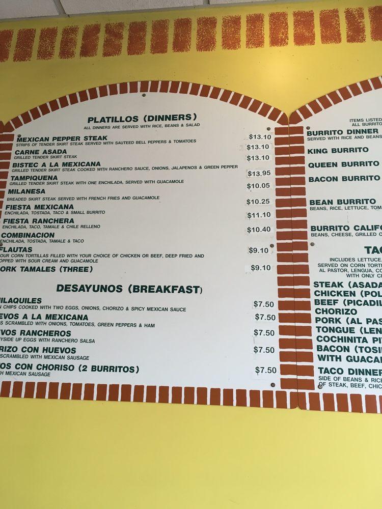 Menu at Taco & Burrito Express restaurant, McHenry, 516 S Illinois Rte 31