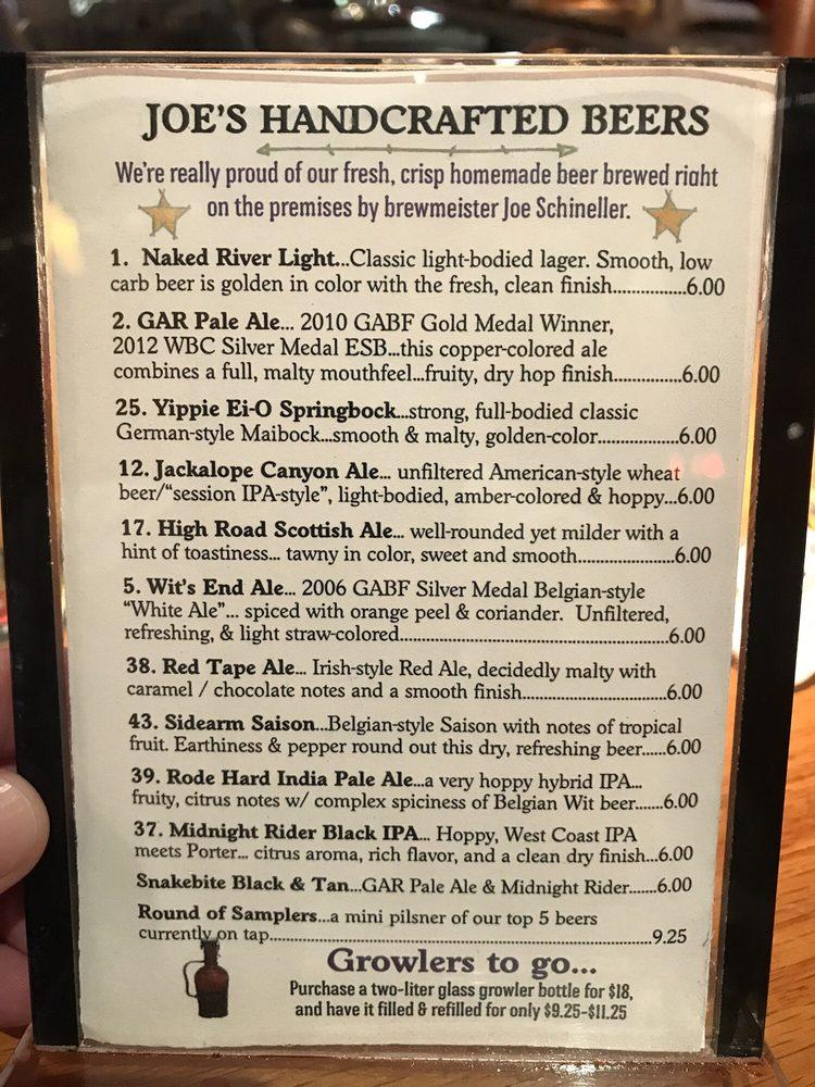 Menu at Sweetwater Tavern restaurant, Centreville