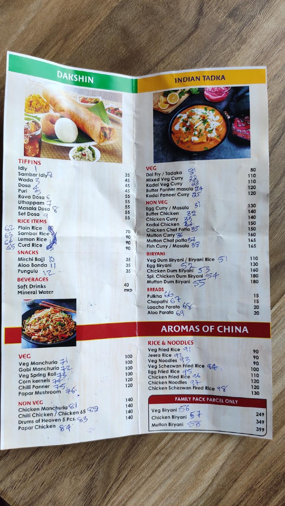 Menu at The Highway Restaurant & Cafe, Seriramreddiguda