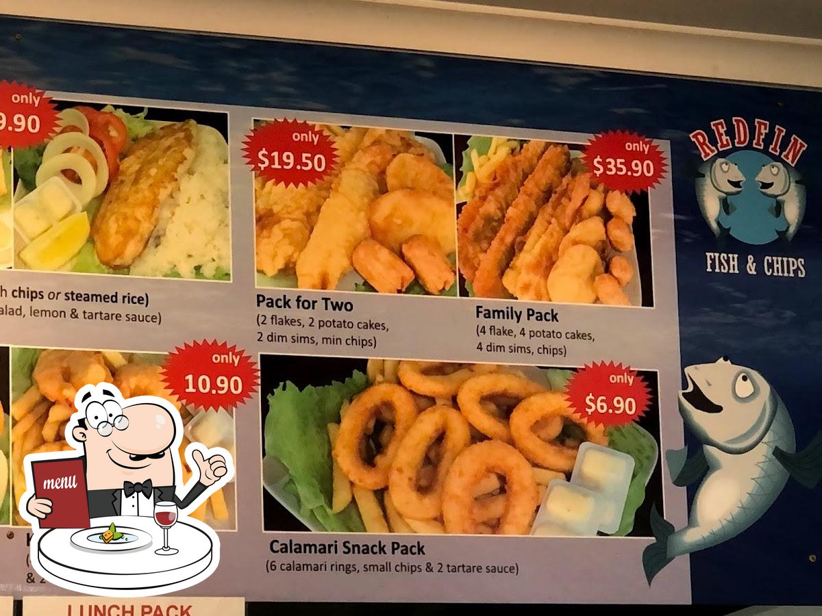 Menu of Redfin Fish & Chips fast food, Craigieburn - reviews and ratings