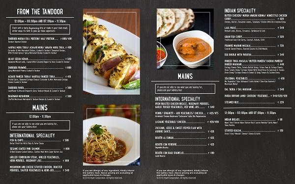 Menu at 24/7 Gallery Cafe - Hyatt Place, Pune