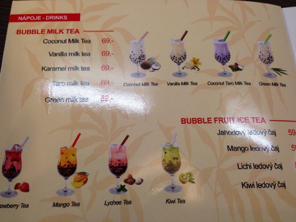 Menu at Sakura's restaurant, Liberec, Palachova 1404