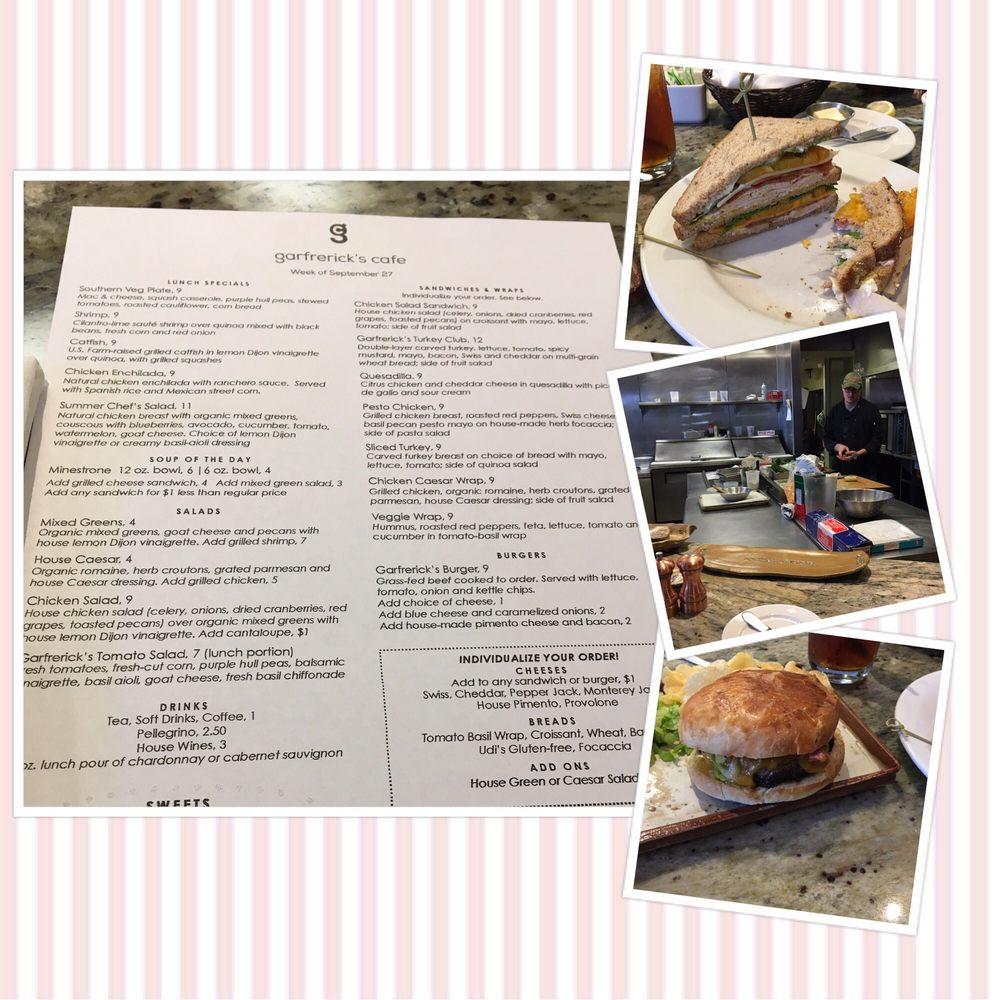 Menu at Garfrerick's Cafe and Catering, Oxford