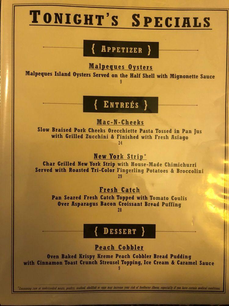 Menu at Sundae Cafe at Tybee, Tybee Island, 304 1st St
