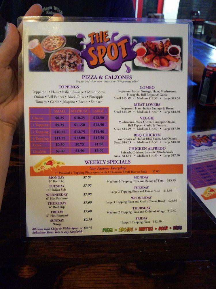 Menu at The Spot pub & bar, Lake Havasu City