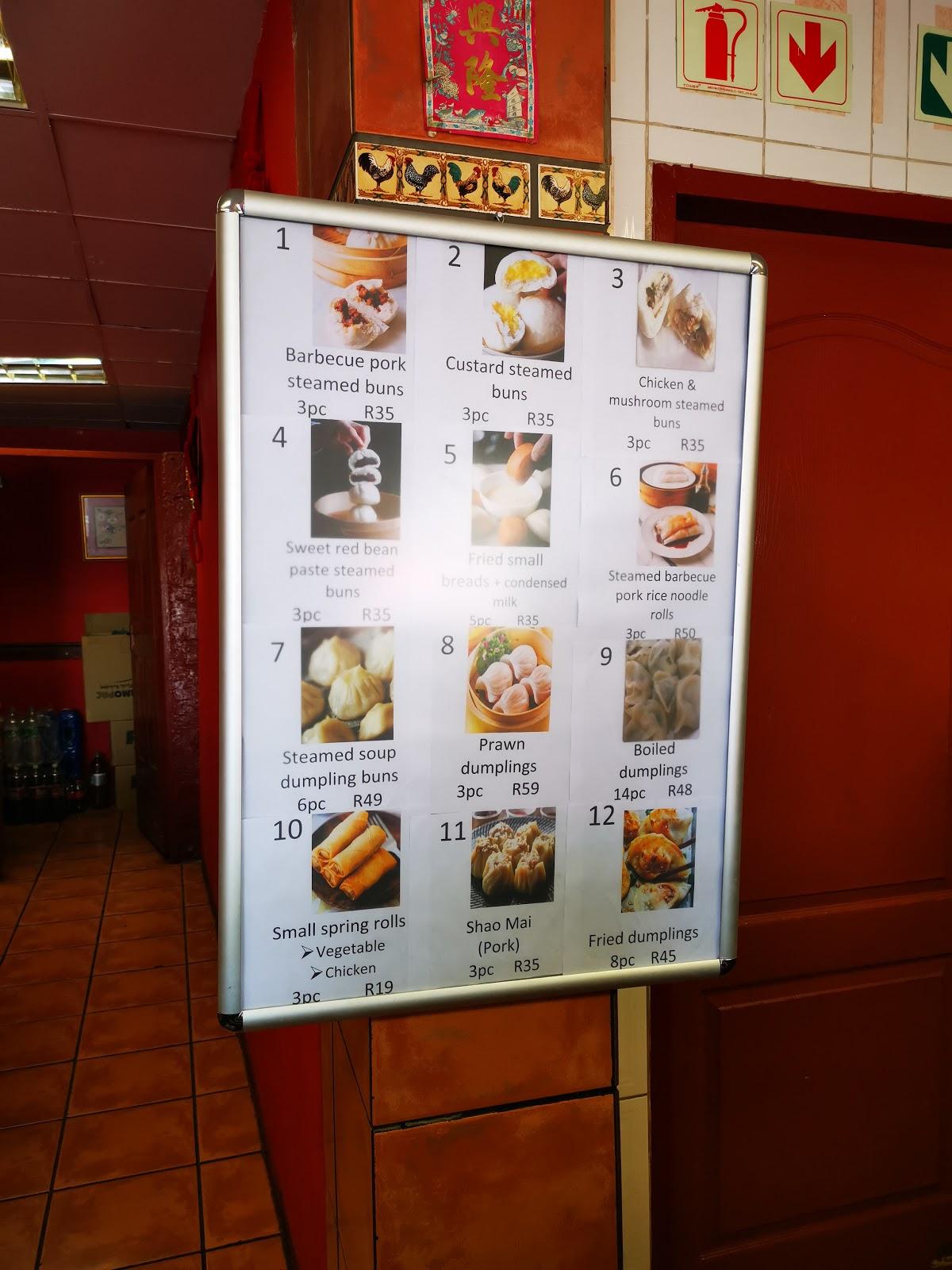 Menu at Kim Bo and Sushi waverley restaurant, Pretoria