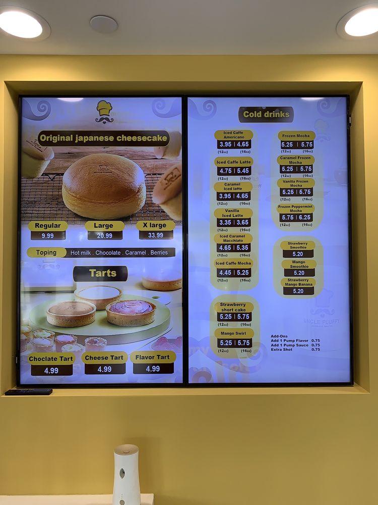 Menu at Uncle Fluffy desserts, Riverside