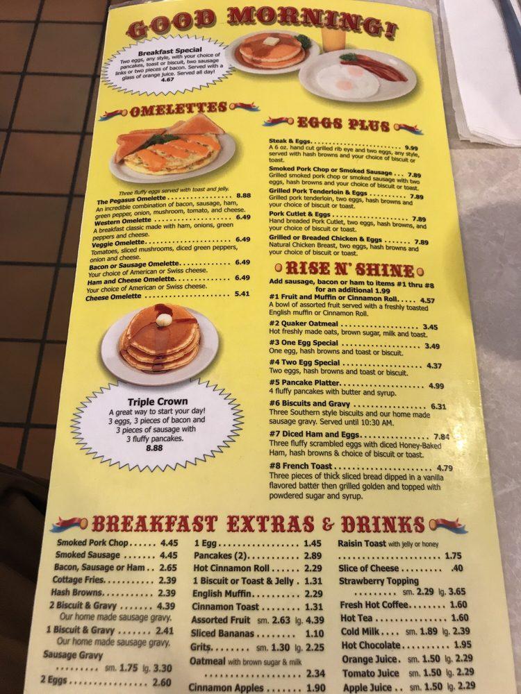 Menu at Merry Go Round Restaurant, Evansville