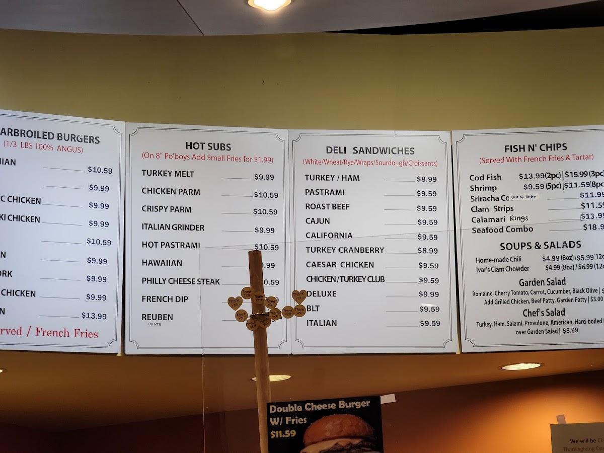 Menu at Shake N' Go fast food, Woodinville