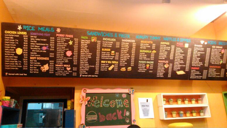 Menu at Creating Keepsakes Gift Shop restaurant, Davao City