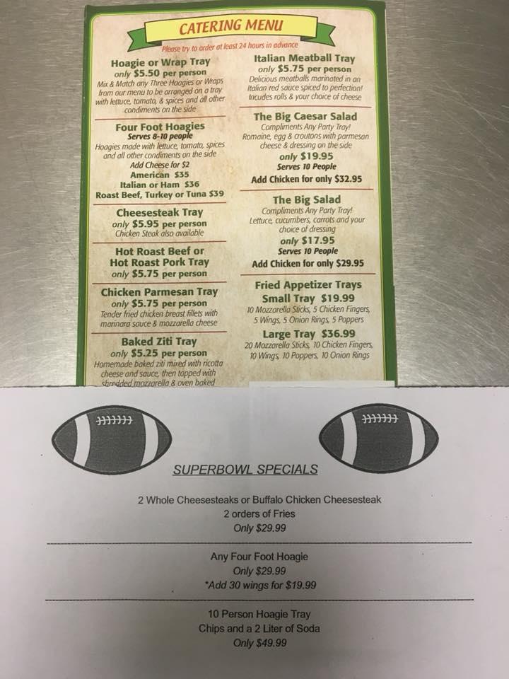 Menu at Fresh Works, Audubon