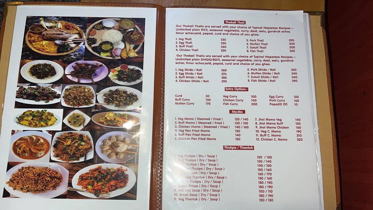 Menu at Nirvana Thakali Kitchen, Delhi