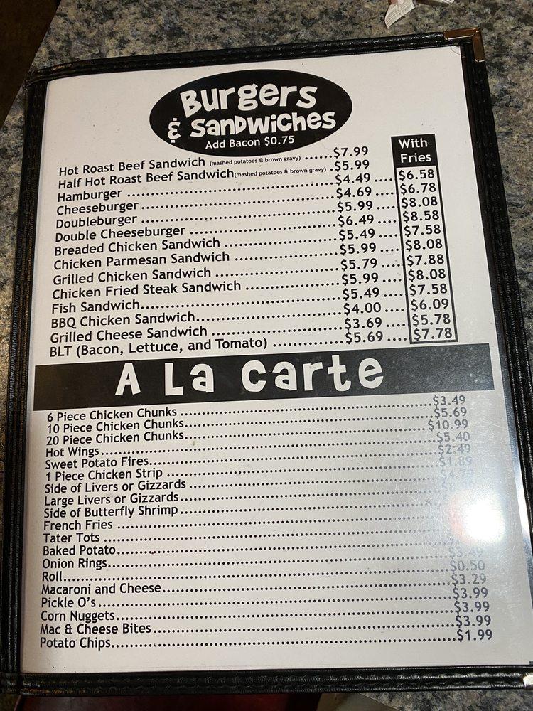 Menu at J D's Country Style Chicken restaurant, Hays