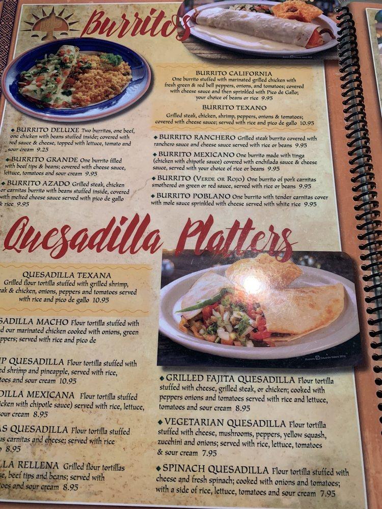Menu at Mexico Restaurant, Greensboro, Fleming Rd