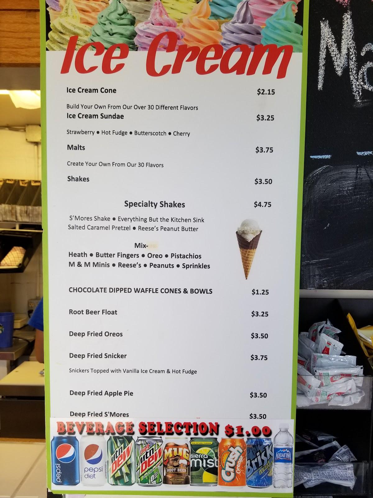 Menu at Mo's Stand restaurant, Waupaca