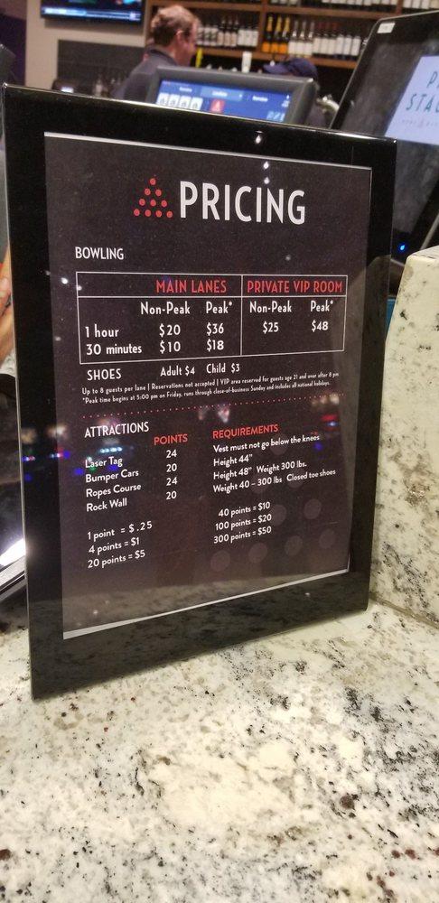 Menu at PINSTACK Las Colinas pub & bar, Irving