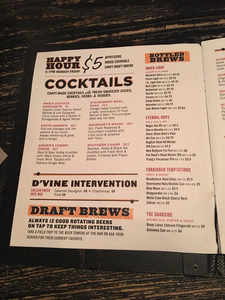 Menu at Burgatory pub & bar, Robinson Township