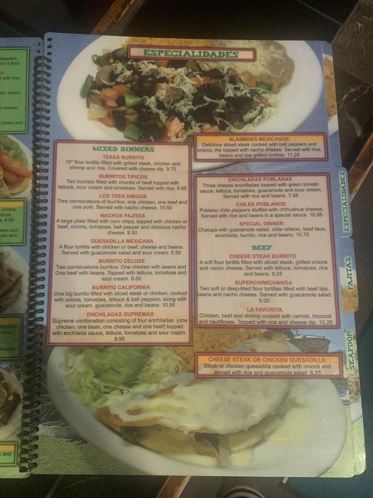 Menu at El Limon Mexican Restaurant, Chesnee