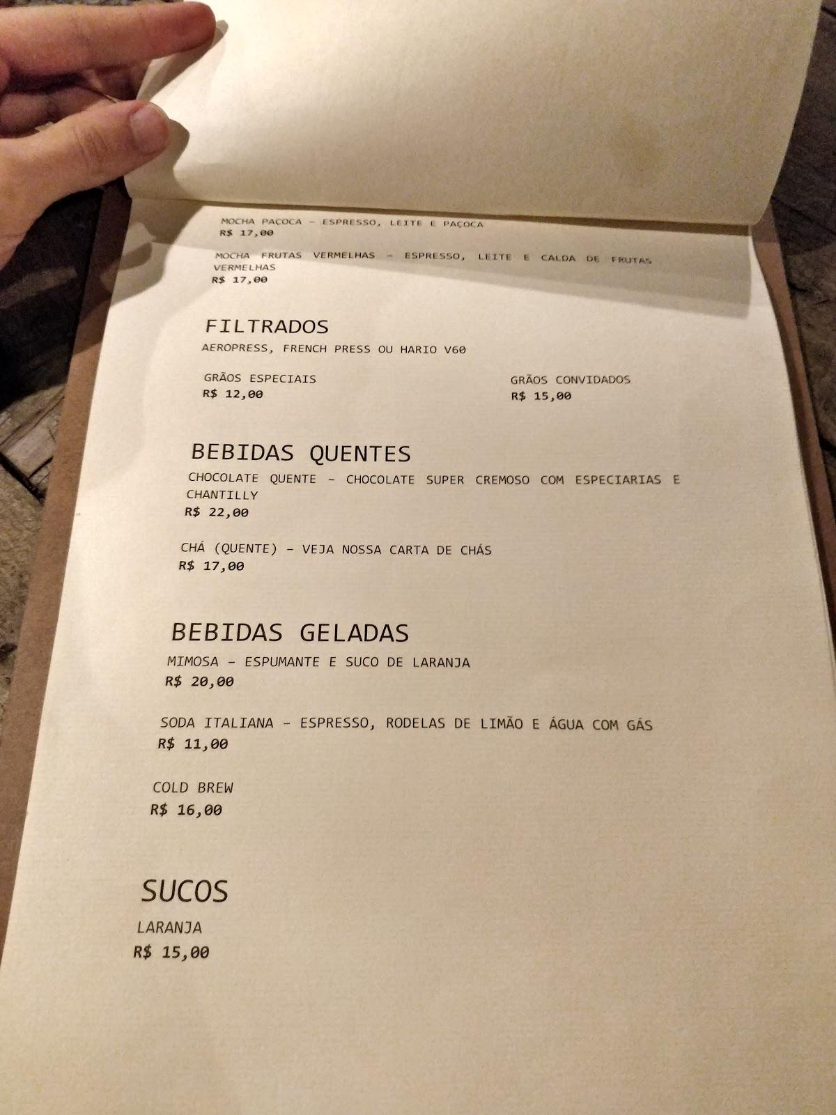 Menu em Eva Café Bar e Botânica, São José dos Campos
