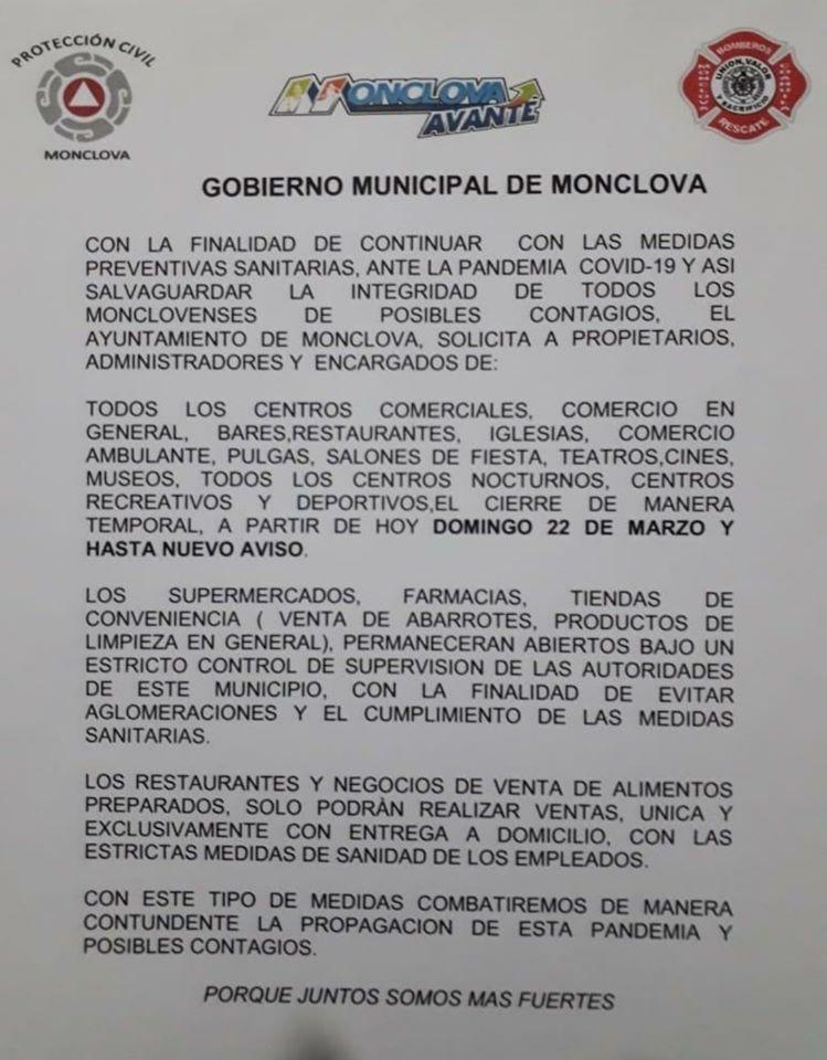 Menu at Jugos Acapulco restaurant, Monclova