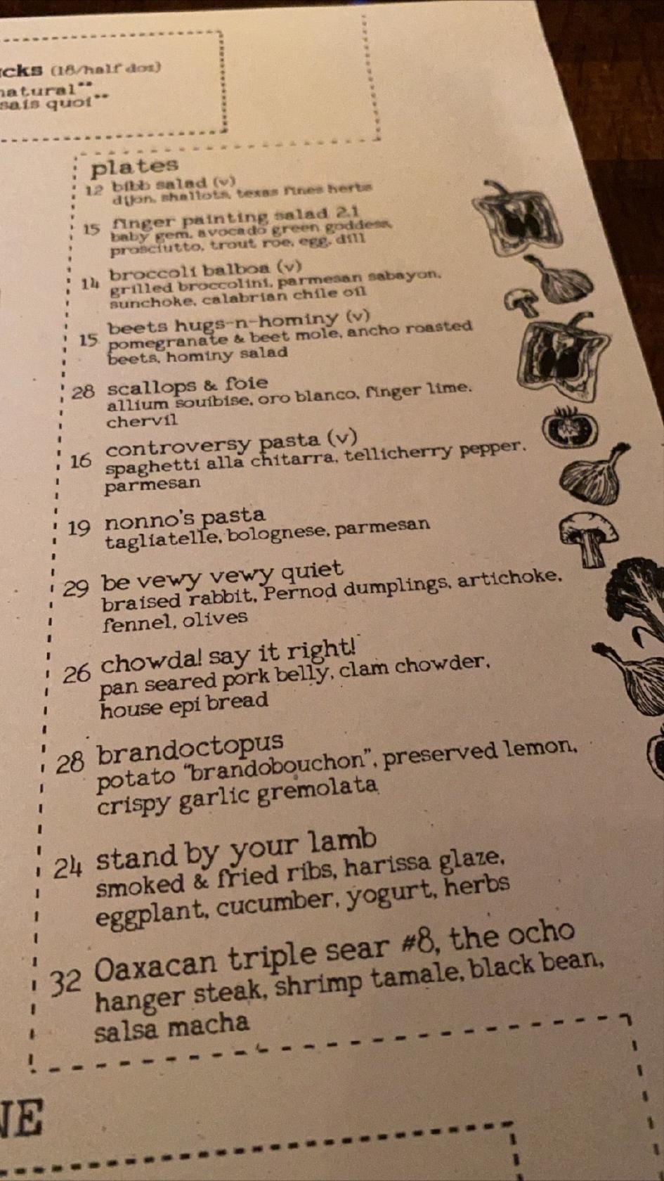 Menu at Nobie's pub & bar, Houston