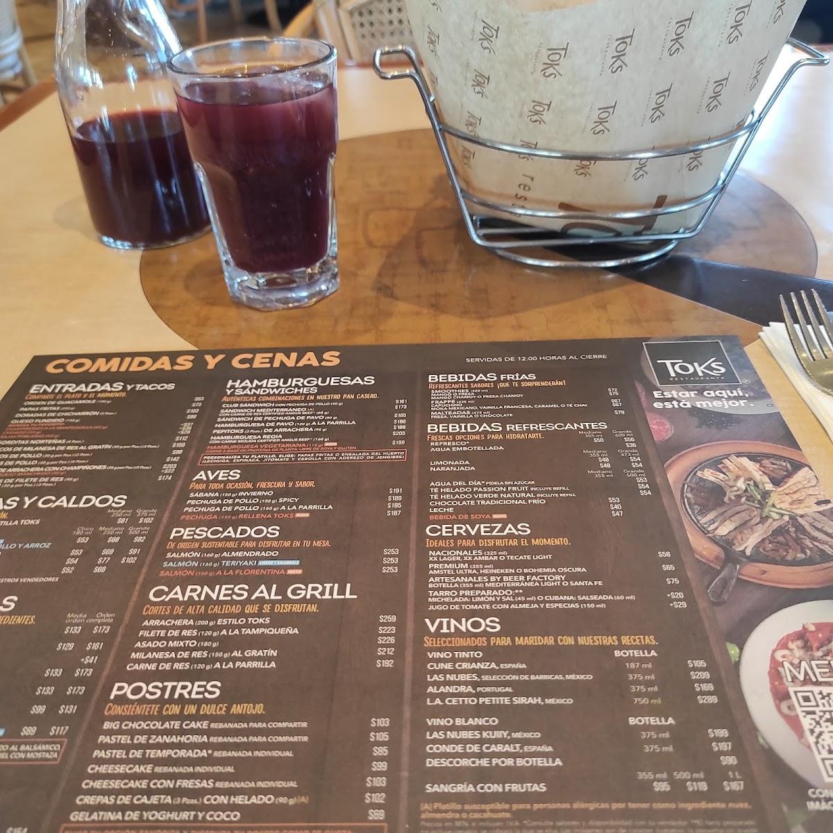 Carta del restaurante Toks Pachuca Colosio, Pachuca del Soto, Blvrd ...