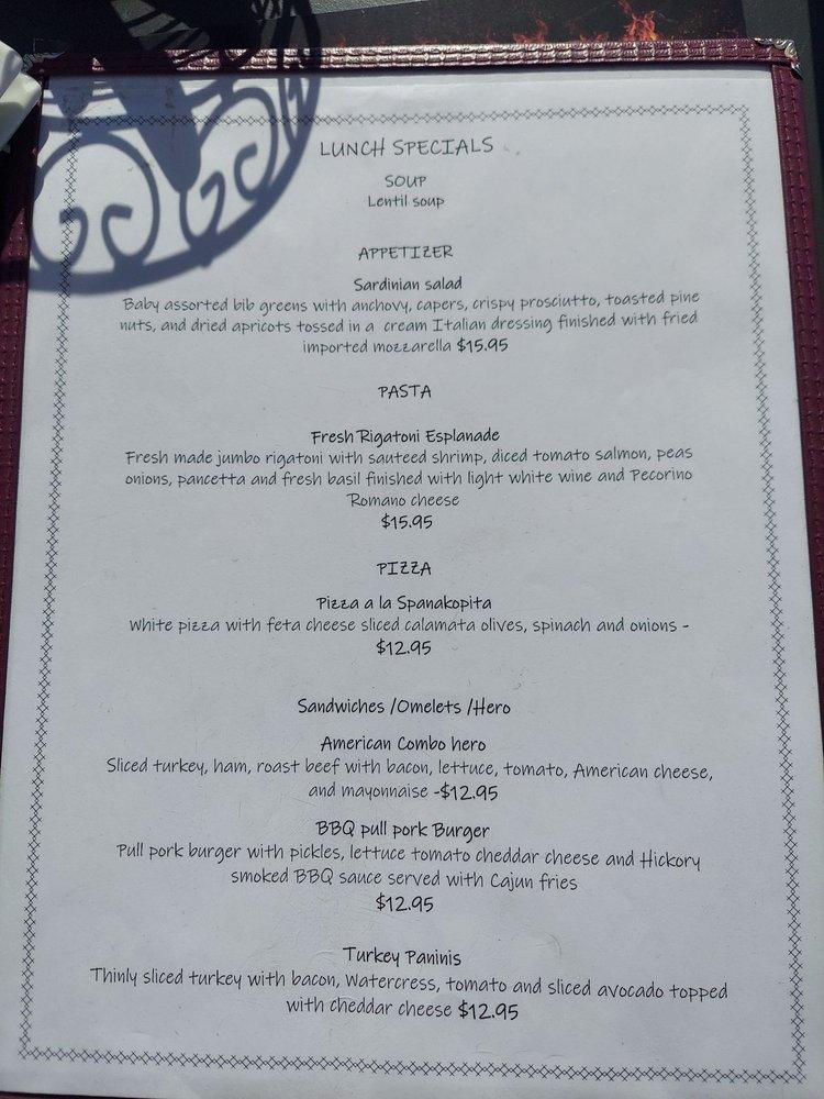 Carta de Woodstone Pizza Bar & Grill, Rochelle Park
