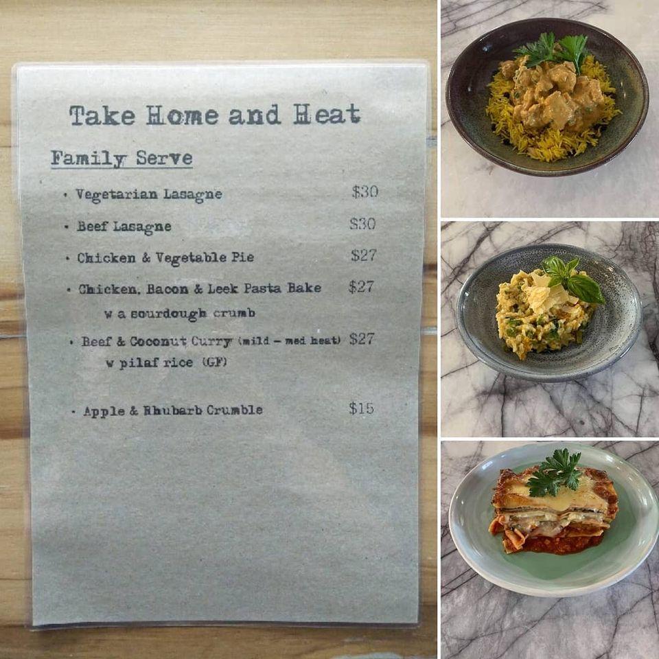 Menu at Bendigo Corner Store Cafe, Bendigo