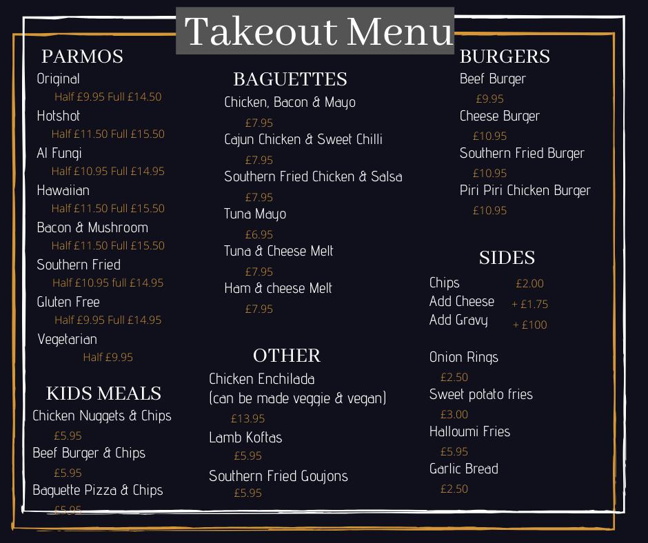 Menu at Open Jar pub & bar, Hartlepool